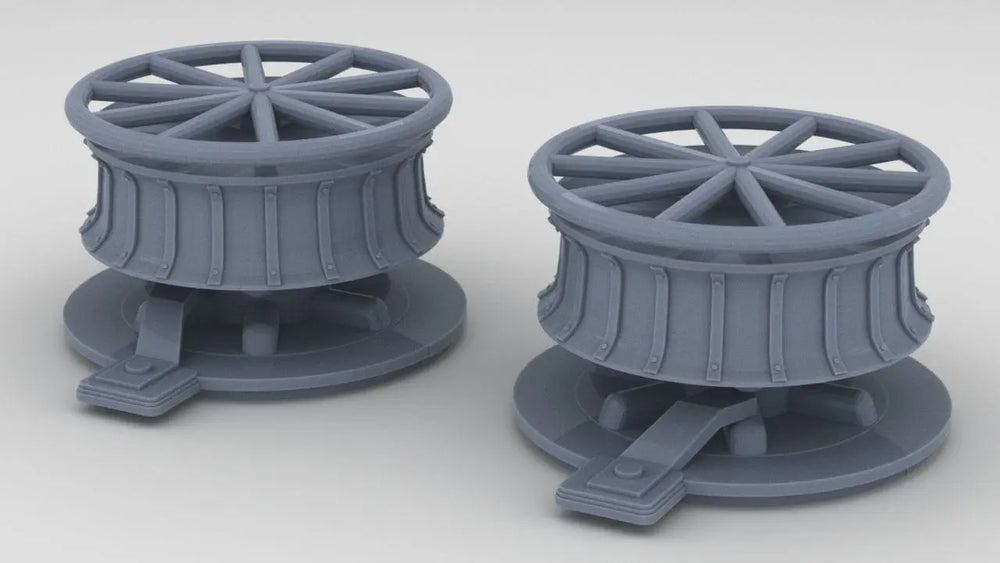 1/100 DKM Scharnhorst Forward Deck Fantail Capstan Set (2pcs ...