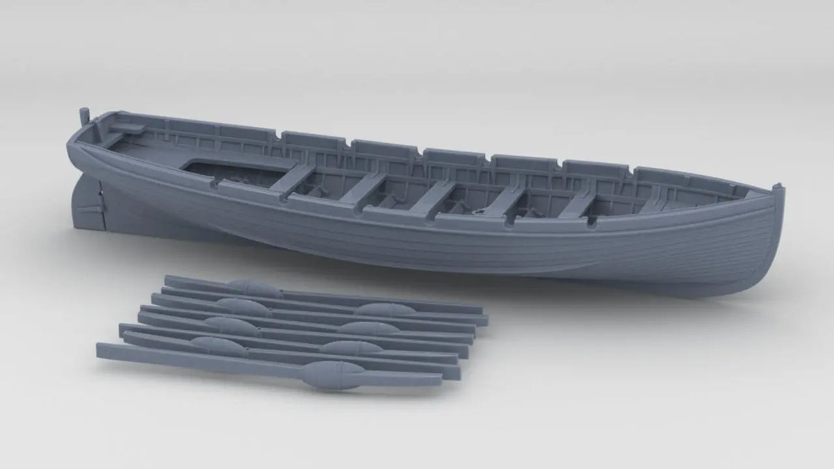 1/100 IJN 11m Cutter w/ Paddles - distefan 3d print
