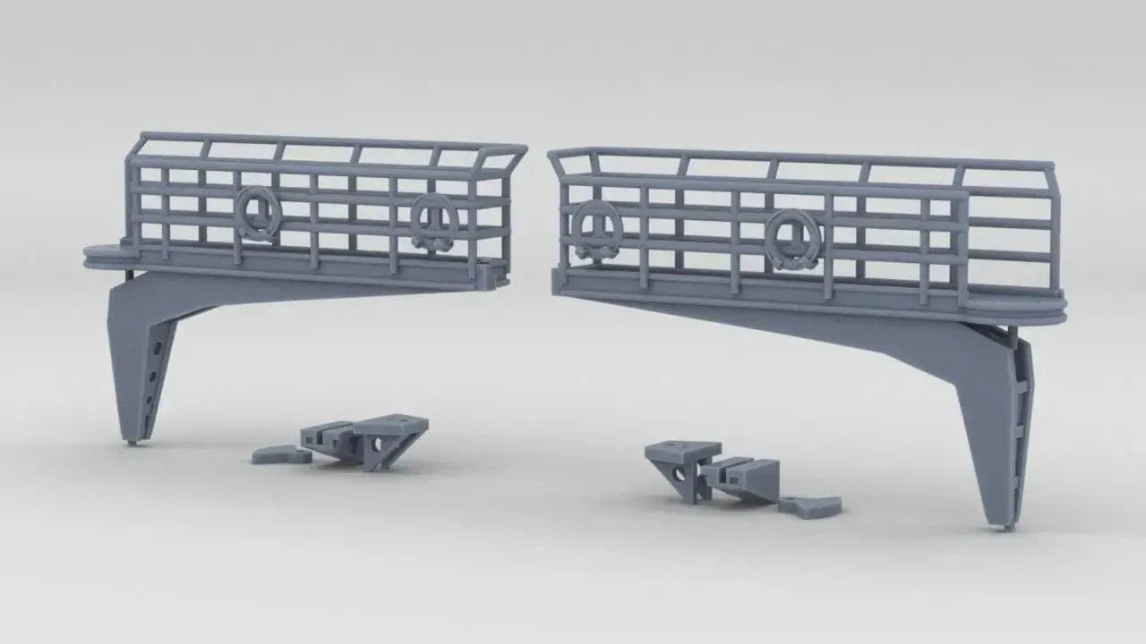 1/100 DKM Bismarck Bridge Wing Set (2pcs) - distefan 3d print