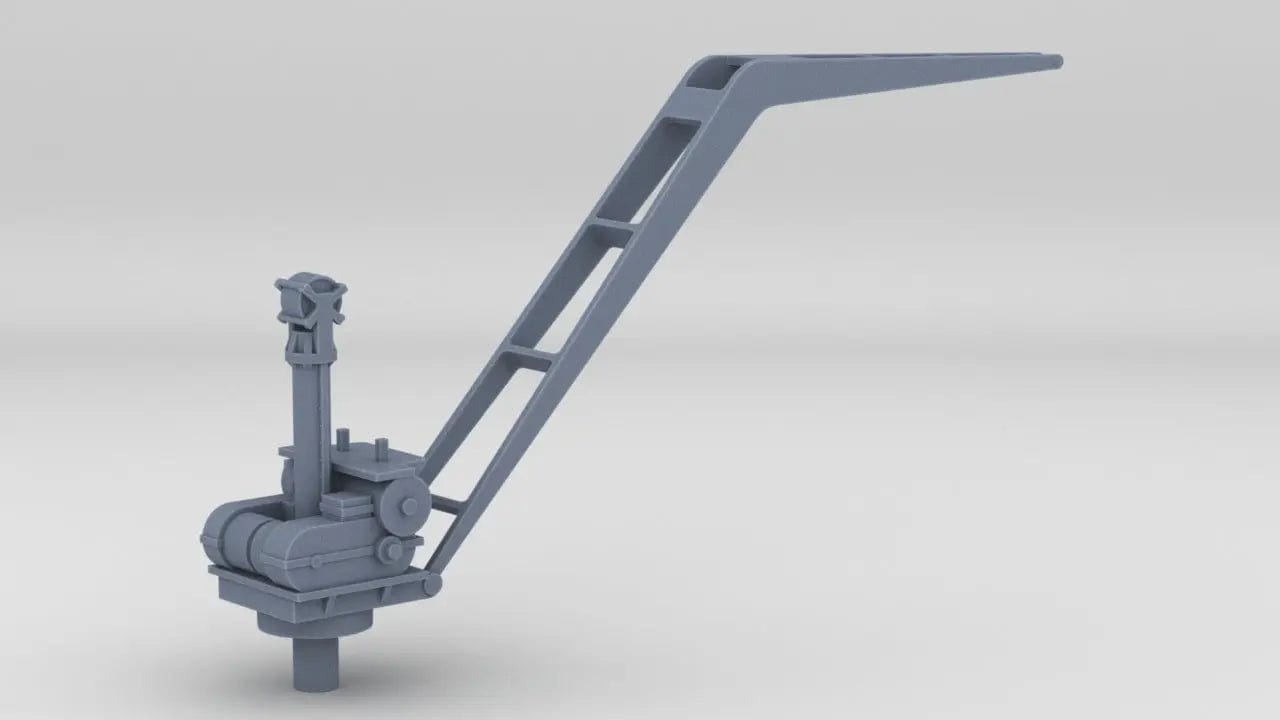 1/100 DKM Prinz Eugen Seaplane Crane - distefan 3d print