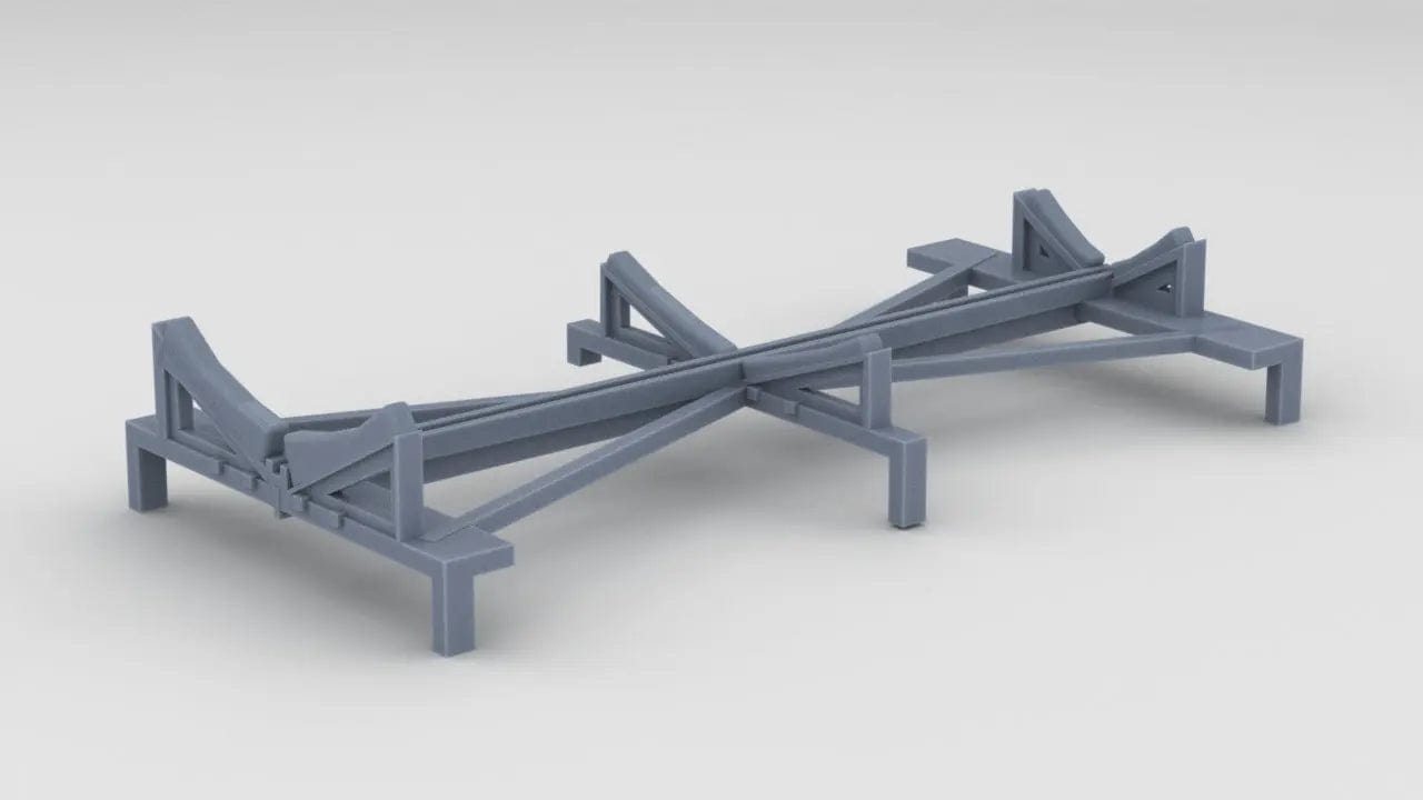 1/100 DKM Scharnhorst Funnel Assembly/Boat Racks Mid - distefan 3d print