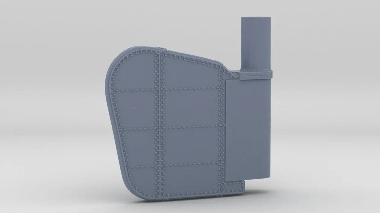 1/100 IJN Yamato Rudder Small - distefan 3d print