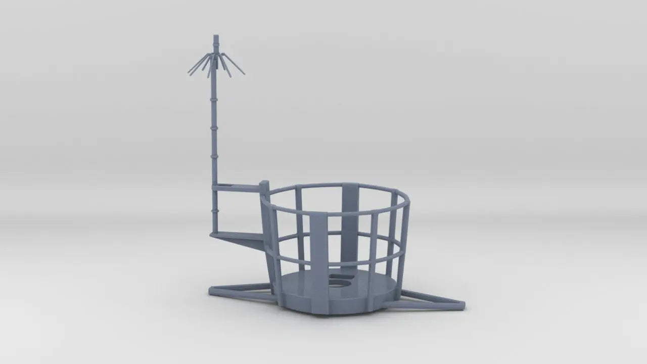 1/125 USN PCE/Minesweeper Main Mast Top Platform - distefan 3d print