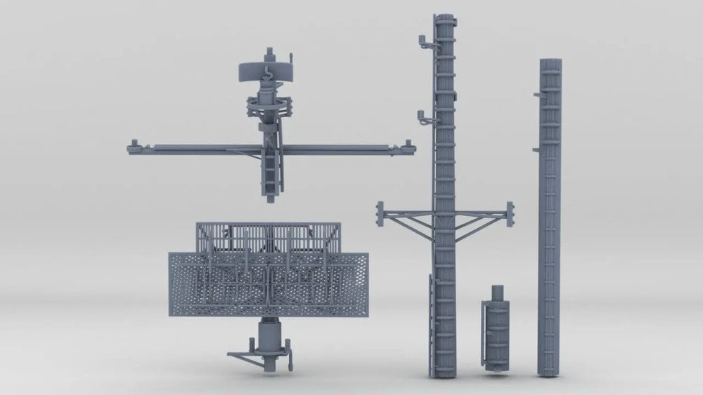 1/125 USS Fletcher Main Mast Kit - distefan 3d print