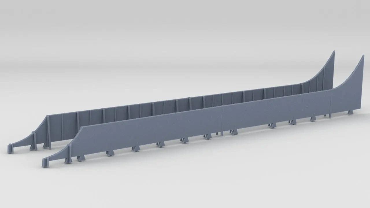 1/125 USS Fletcher Structure Bulwark Set (2pcs) - distefan 3d print