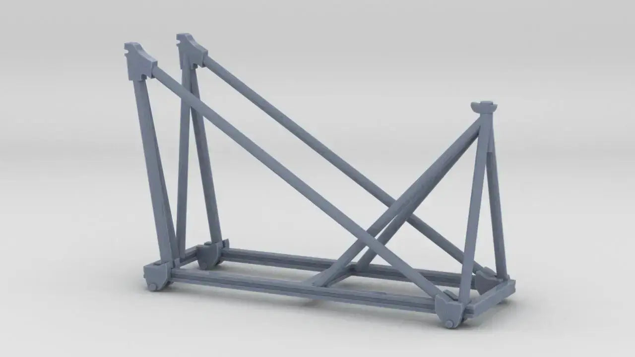 1/128 DKM Bismarck Catapult Trailer - distefan 3d print