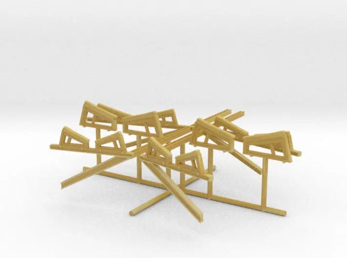 1/128 DKM Graf Spee Boat Cradle Amidship Deck1 - distefan 3d print