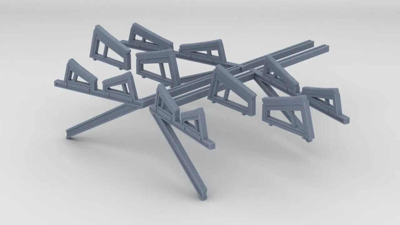 1/128 DKM Graf Spee Amidships Deck 1 Boat Cradle Set - distefan 3d print