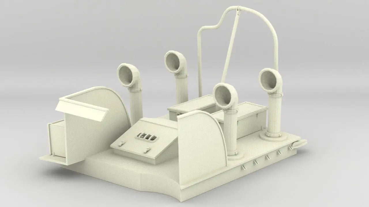 1/16 US PT Boat 109 Engine Room Hatch - distefan 3d print
