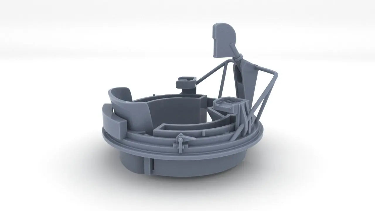 1/16 US PT Boat 109 Forward Turret Mount - distefan 3d print