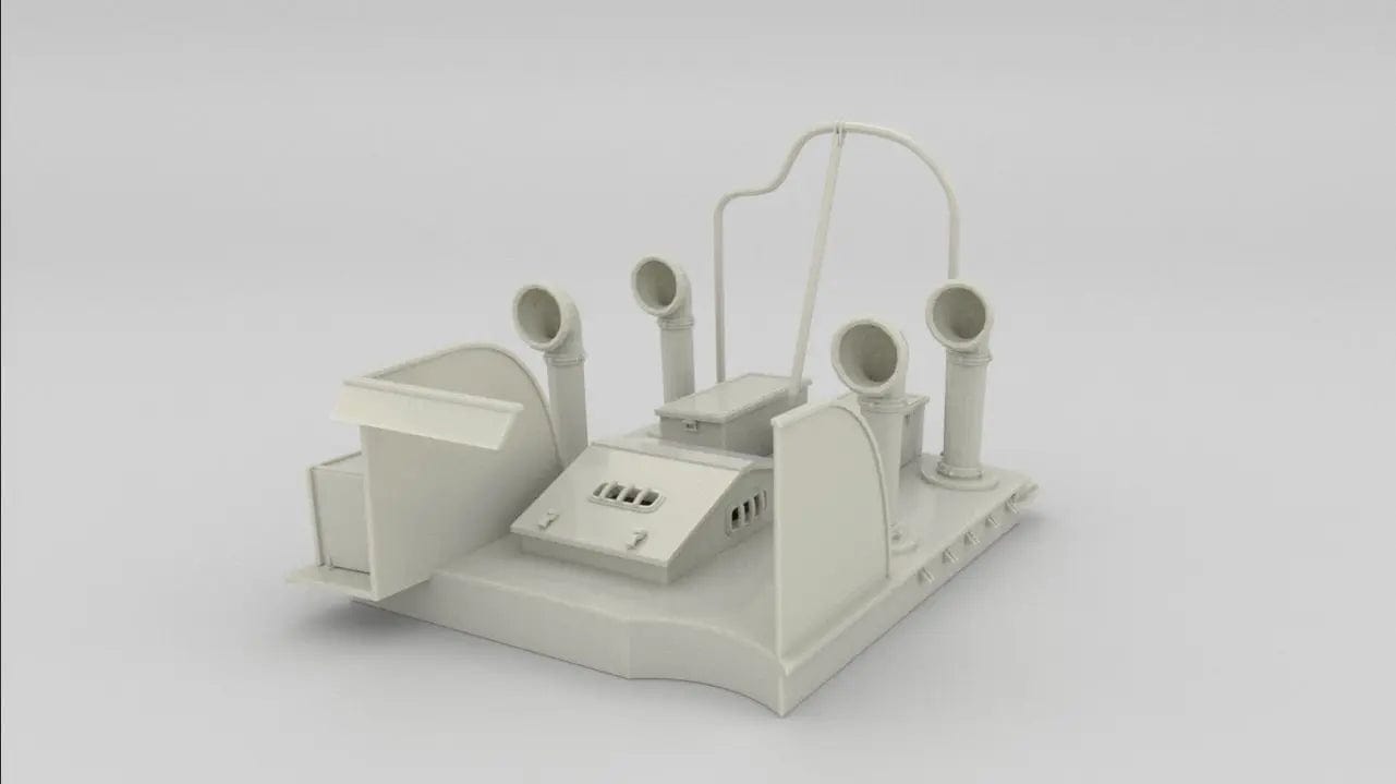 1/16 US PT Boat 109 Engine Room Hatch - distefan 3d print