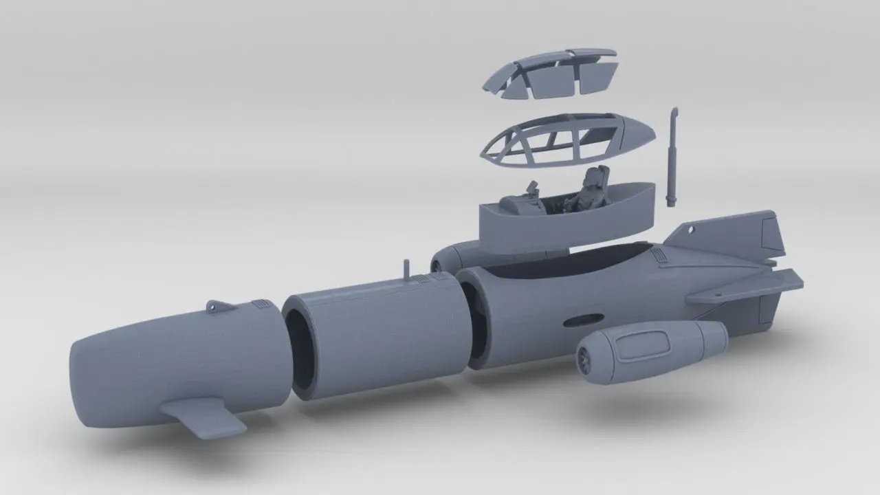 1/18 HydraSub - Captain America - Kit - distefan 3d print
