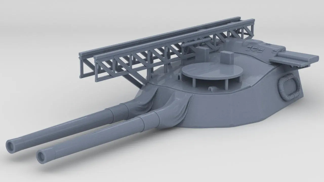 1/200 HMS Barham Twin 15-inch (381 mm) Turret X - distefan 3d print