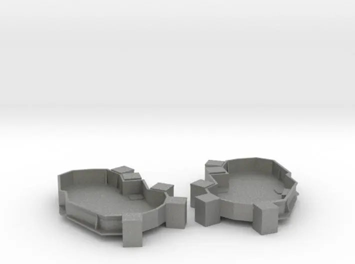 1/200 Richelieu Structure Mid 2x Twin Gun Tubs Set - distefan 3d print