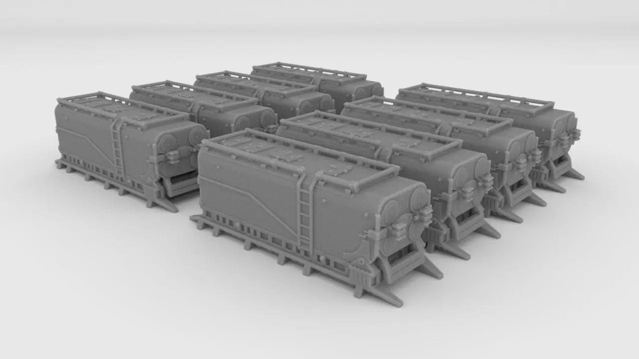 1/200 US Tomahawk Missile - Armored Box Launchers Set (8pcs) - distefan ...