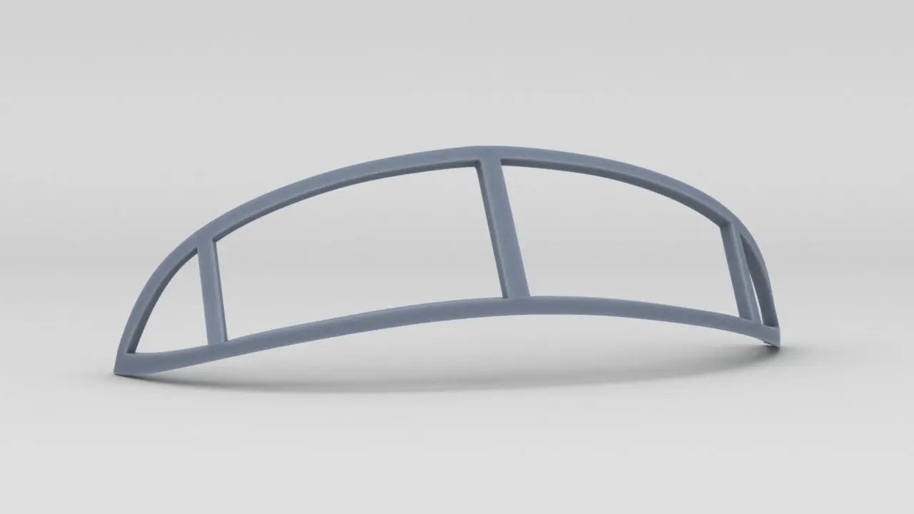 1/24 Hydra Schmidt Roadster Windscreen Frame - distefan 3d print