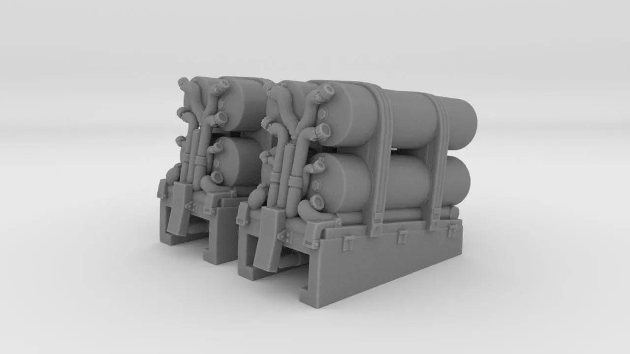1/240 USN Smoke Screen Generator Set 2pcs - distefan 3d print