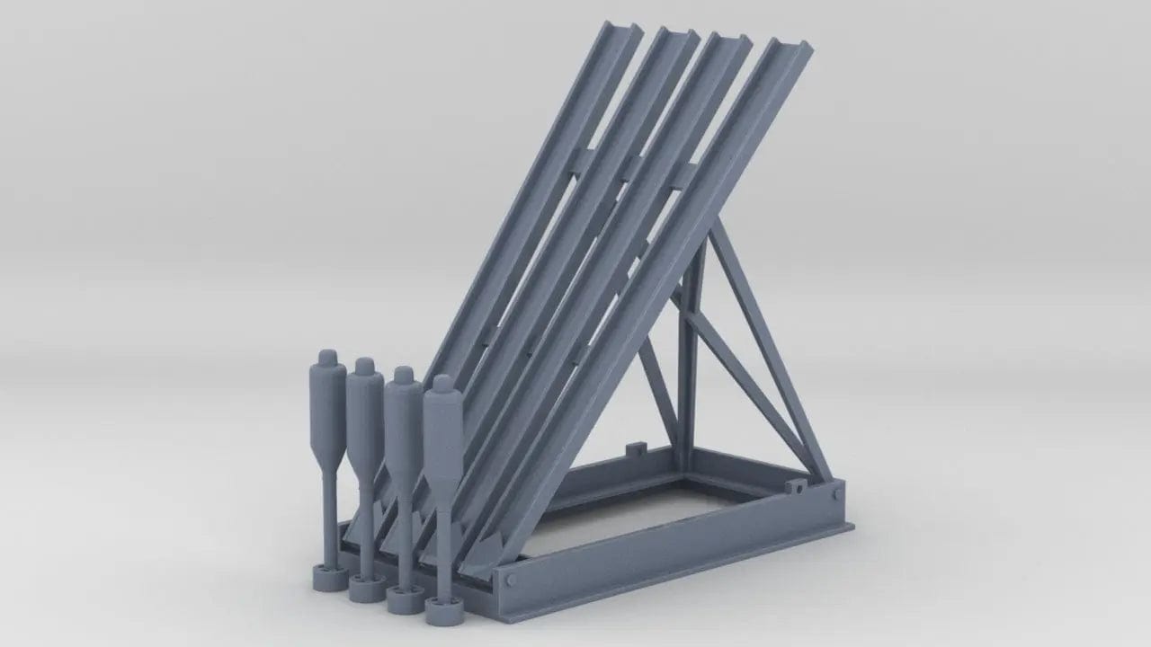 1/25 USN Mousetrap Launcher Mk20 Set - distefan 3d print