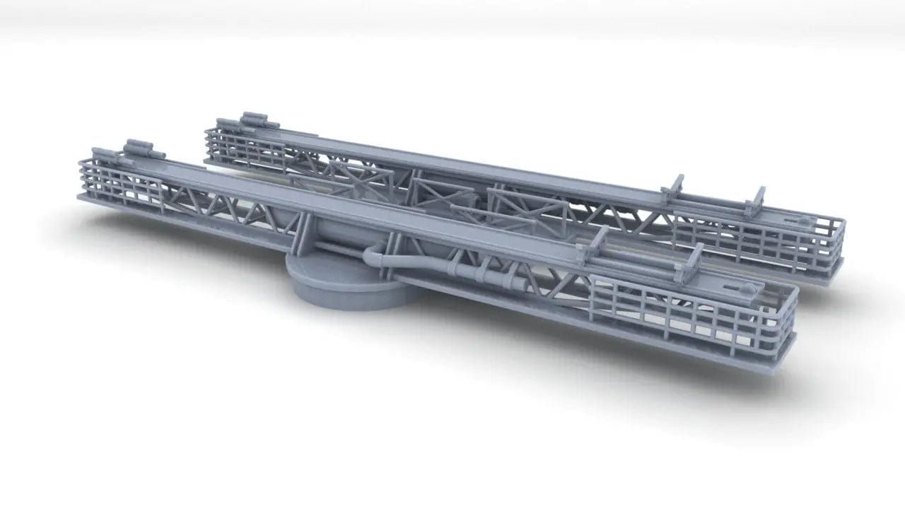 1/285 USN P-6 Catapult Set (2pcs) - distefan 3d print