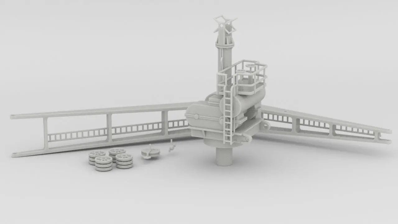 1/32 DKM Prinz Eugen Seaplane Crane Set - distefan 3d print