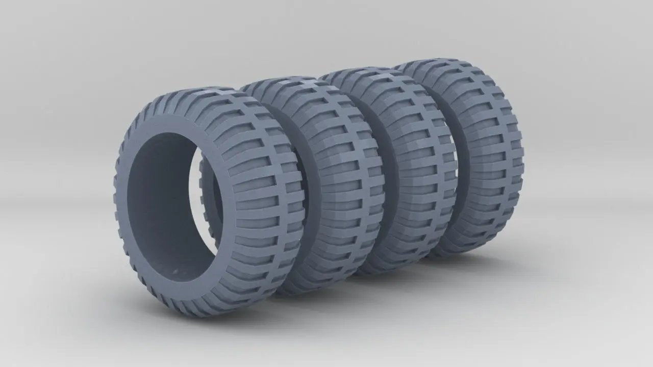 1/35 Hydra Schmidt Roadster Tire Rear Set (4pcs) - distefan 3d print