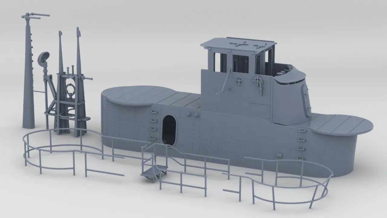 1/35 USS Gato Conning Tower Set - distefan 3d print