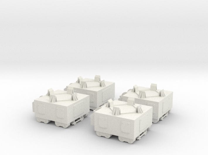 1/35 DKM Naval Mine Carts Set 4 pcs - distefan 3d print