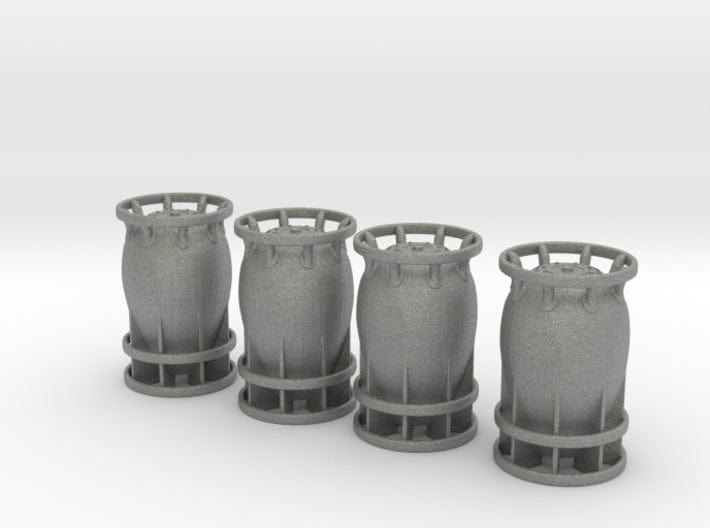 1/35 USN k-gun depth charges mark IX set 4pcs - distefan 3d print
