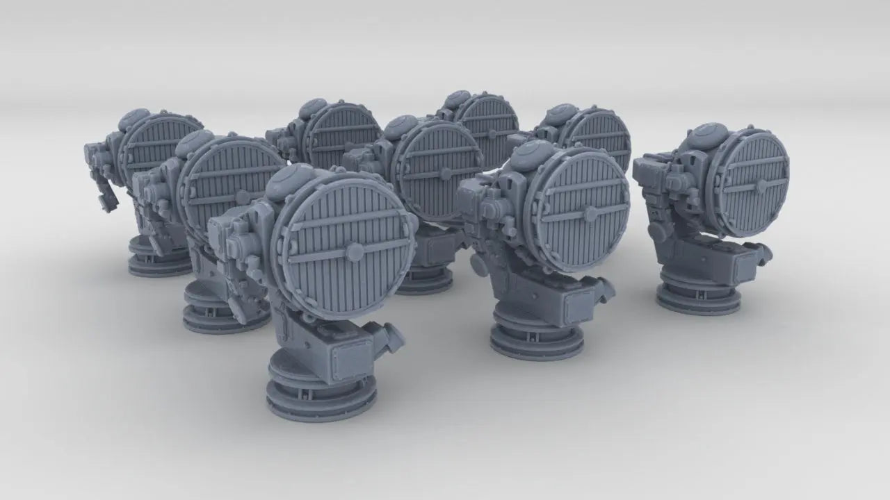 1/350 DKM 160cm Searchlight Set (9pcs) - distefan 3d print