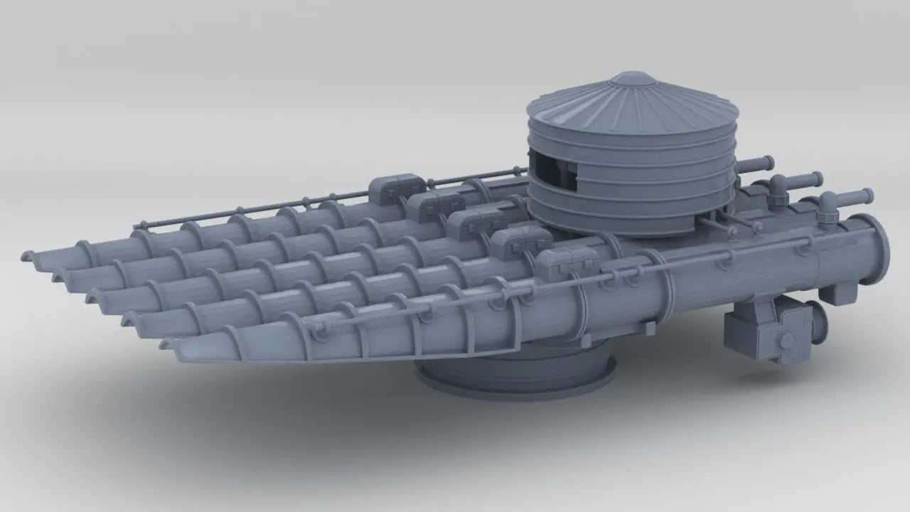1/350 USN 21in Quintuple Torpedo Mount w/ Blast - distefan 3d print