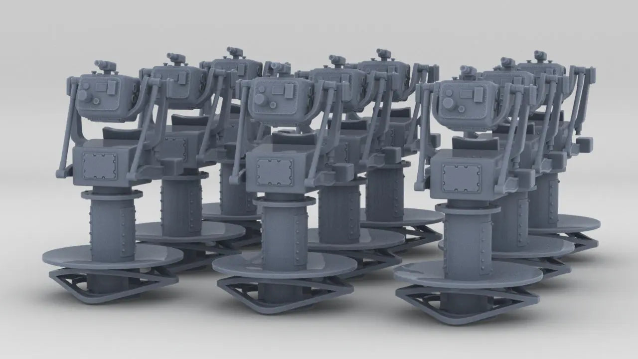 1/350 USN Mk52 Director w/ Mk63 Gun Sight Set (9pcs) - distefan 3d print