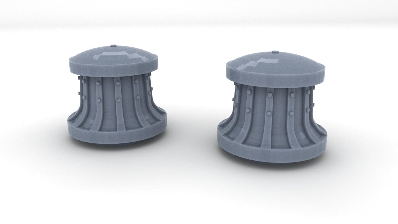 1/350 DKM Scharnhorst Aft Capstan Set (2pcs) - distefan 3d print