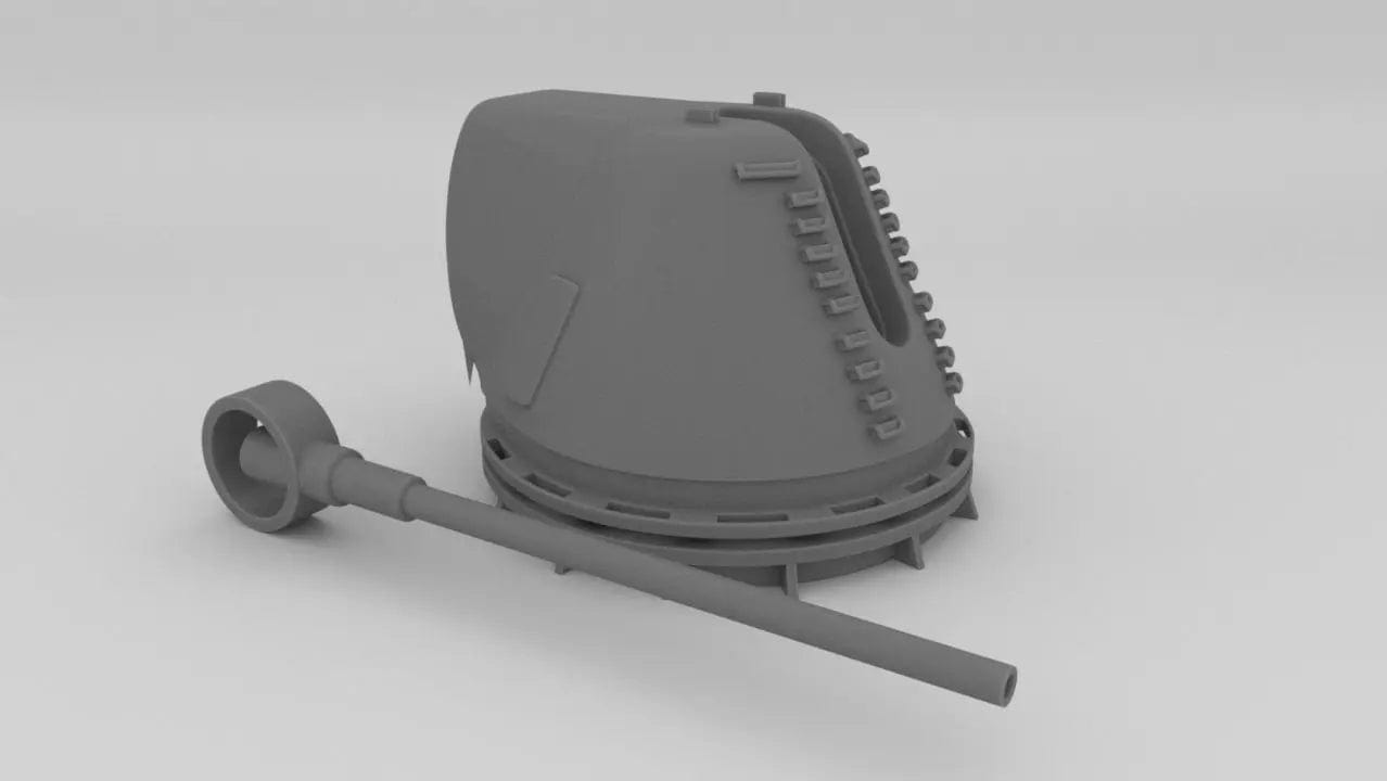 1/350 USN 8-inch 55 Mark 71 Cal. Deck Gun Set - distefan 3d print