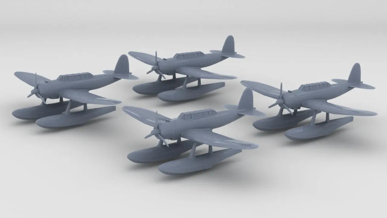 1/400 IJN Seaplane "Jake" Set (4pcs) - distefan 3d print