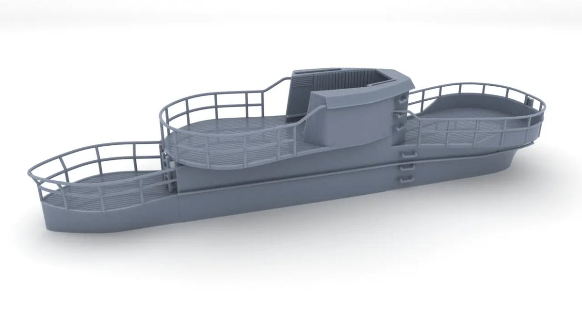 1/48 DKM U-Boot VII/C - U-441 Conning Tower w/ Railing - distefan 3d print