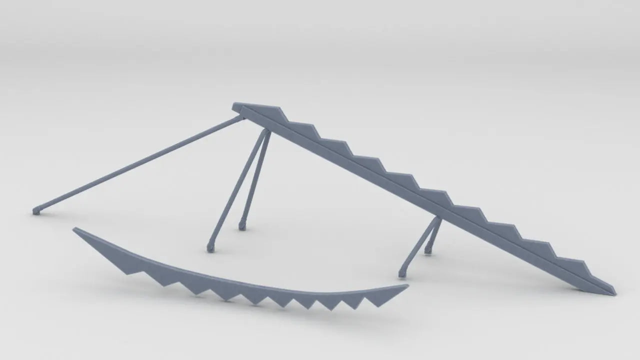 1/48 DKM U-Boot VIIC/41 Bow Hull Net Cutter Set - distefan 3d print