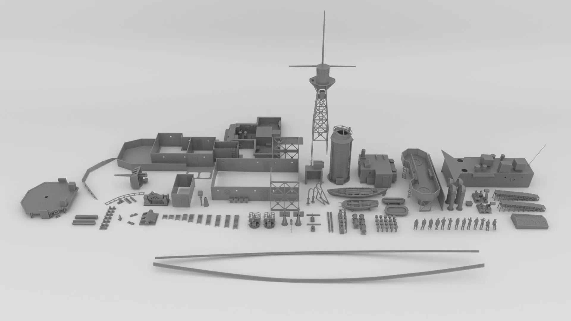 1/48 HMS Castle Class Corvette Set - distefan 3d print