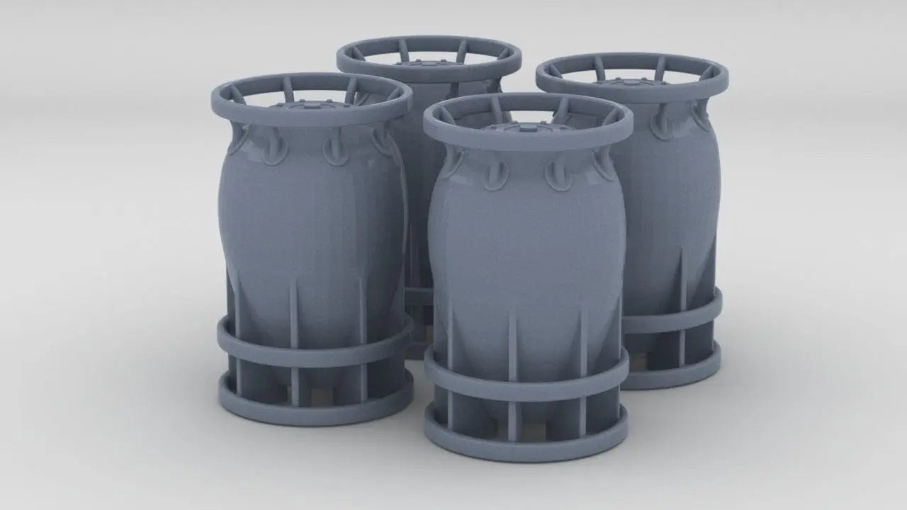 1/48 USN 200lb Depth Charges Mk9 Set (4pcs) - distefan 3d print