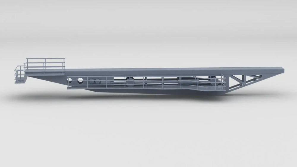 1/48 USS Arizona Turret Catapult - distefan 3d print