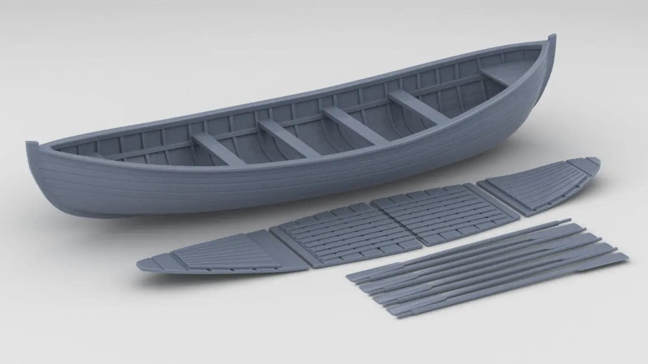 1/48 USLSS 26' Monomoy Pulling Surf Boat Set - distefan 3d print
