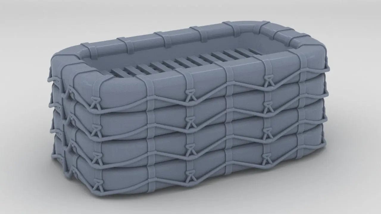 1/48 USN Life Raft Square Stacked - distefan 3d print