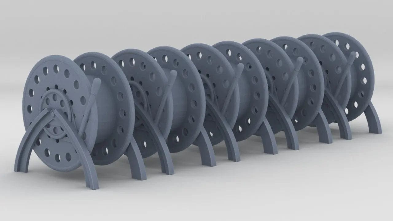 1/48 USN Rope Reels (Big) Set (5pcs) - distefan 3d print