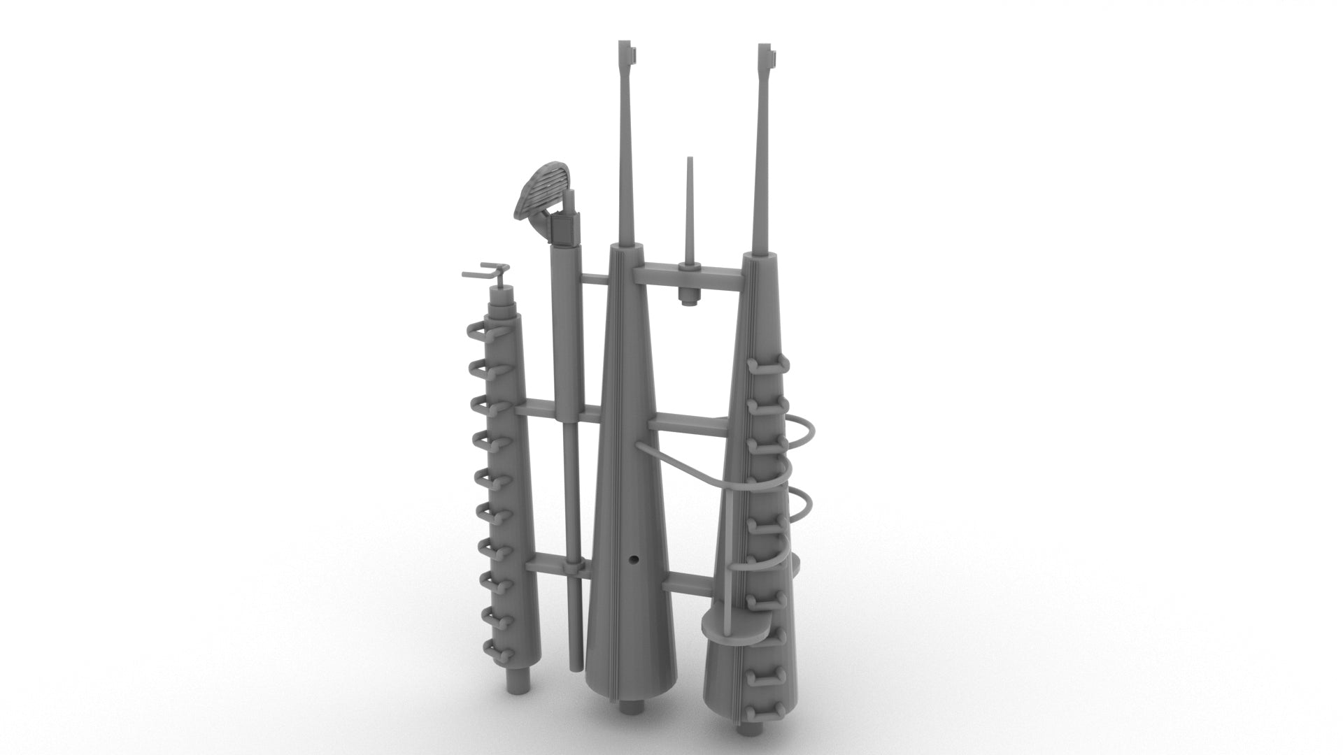 1/48 USS Balao Conning Tower Details (Resin, MJF) - Distefan 3D Print ...