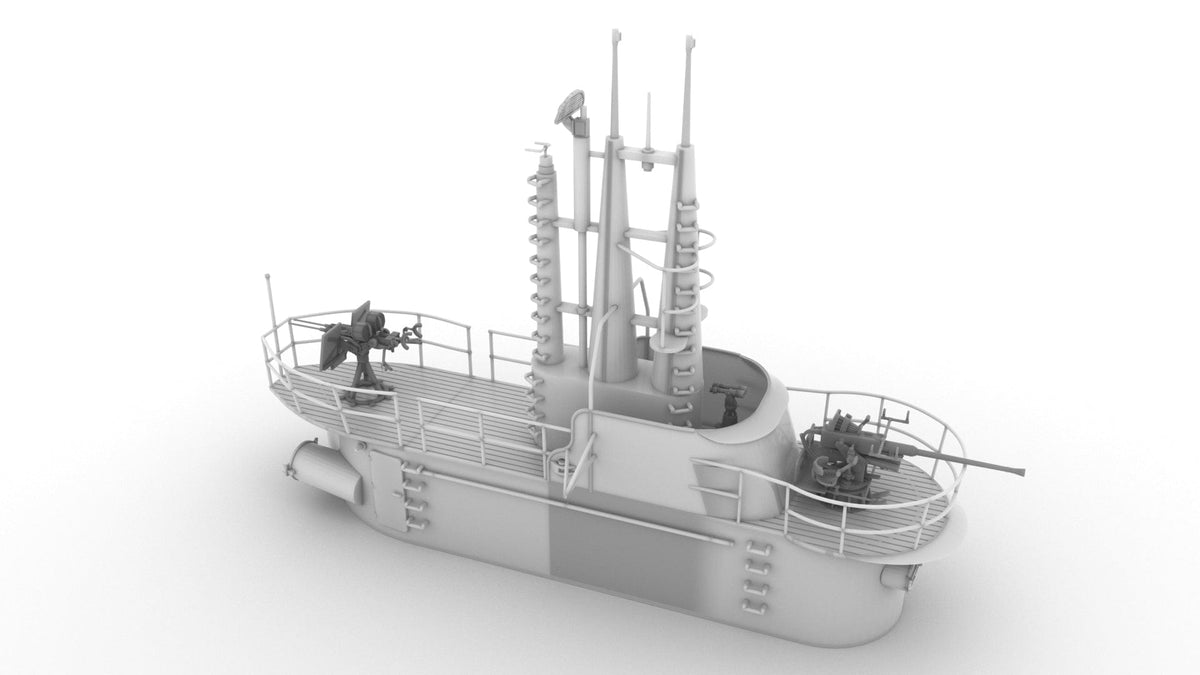 1/48 USS Pilotfish Conning Tower (Resin, MJF) - Distefan 3D Print ...