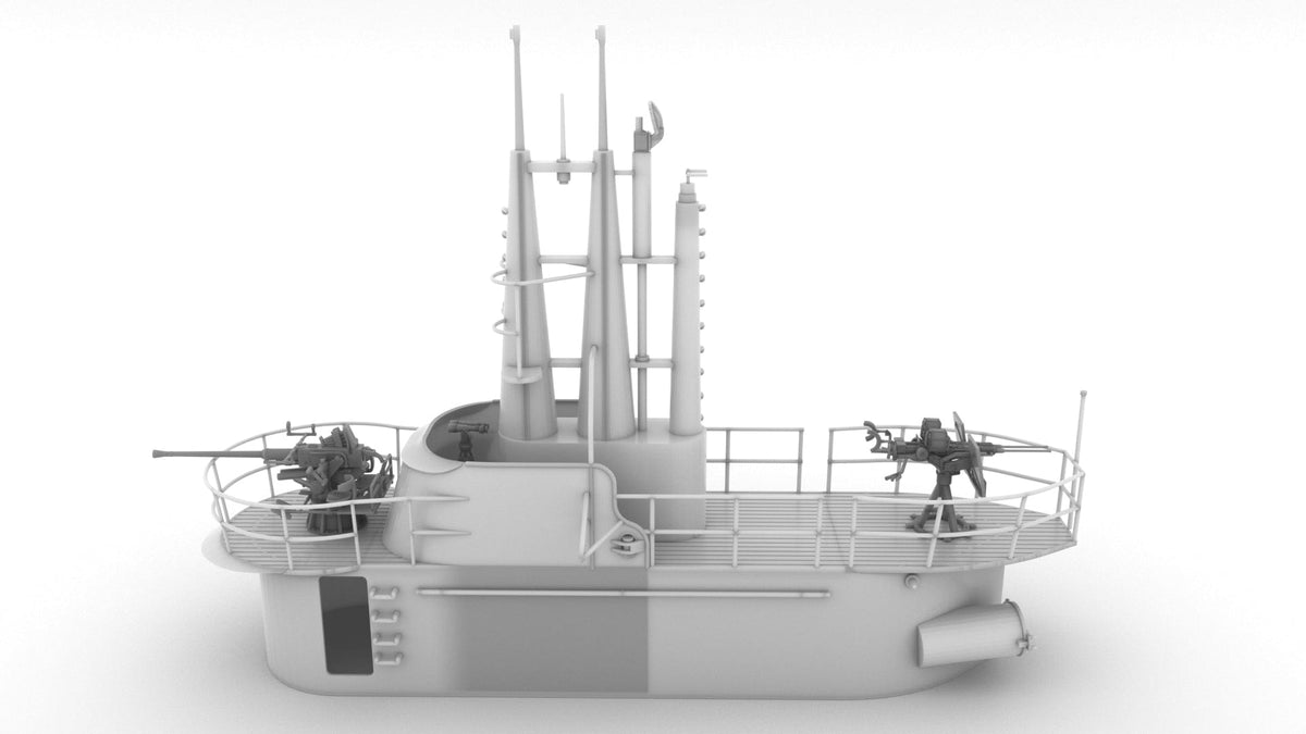 1/48 USS Pilotfish Conning Tower (Resin, MJF) - Distefan 3D Print ...