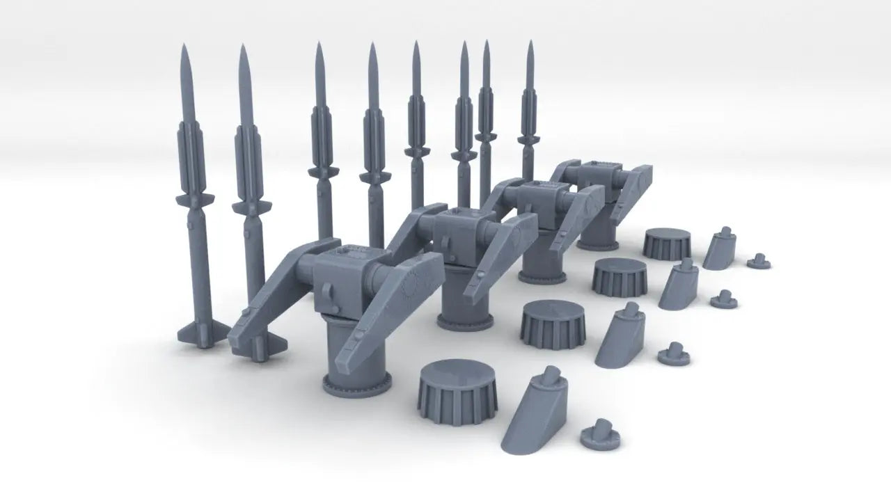 1/500 USN Mk10 Terrier Missile Launcher Kits - distefan 3d print