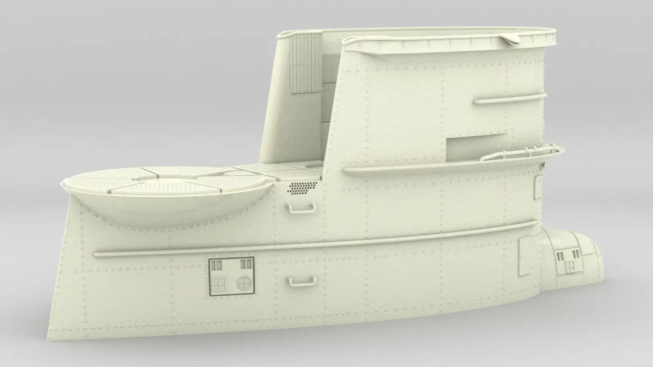 1/6 DKM U-Boot VII/C Conning Tower - distefan 3d print