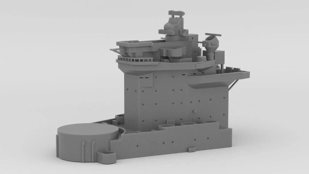 1/600 HMS Warspite Superstructure Forward - distefan 3d print