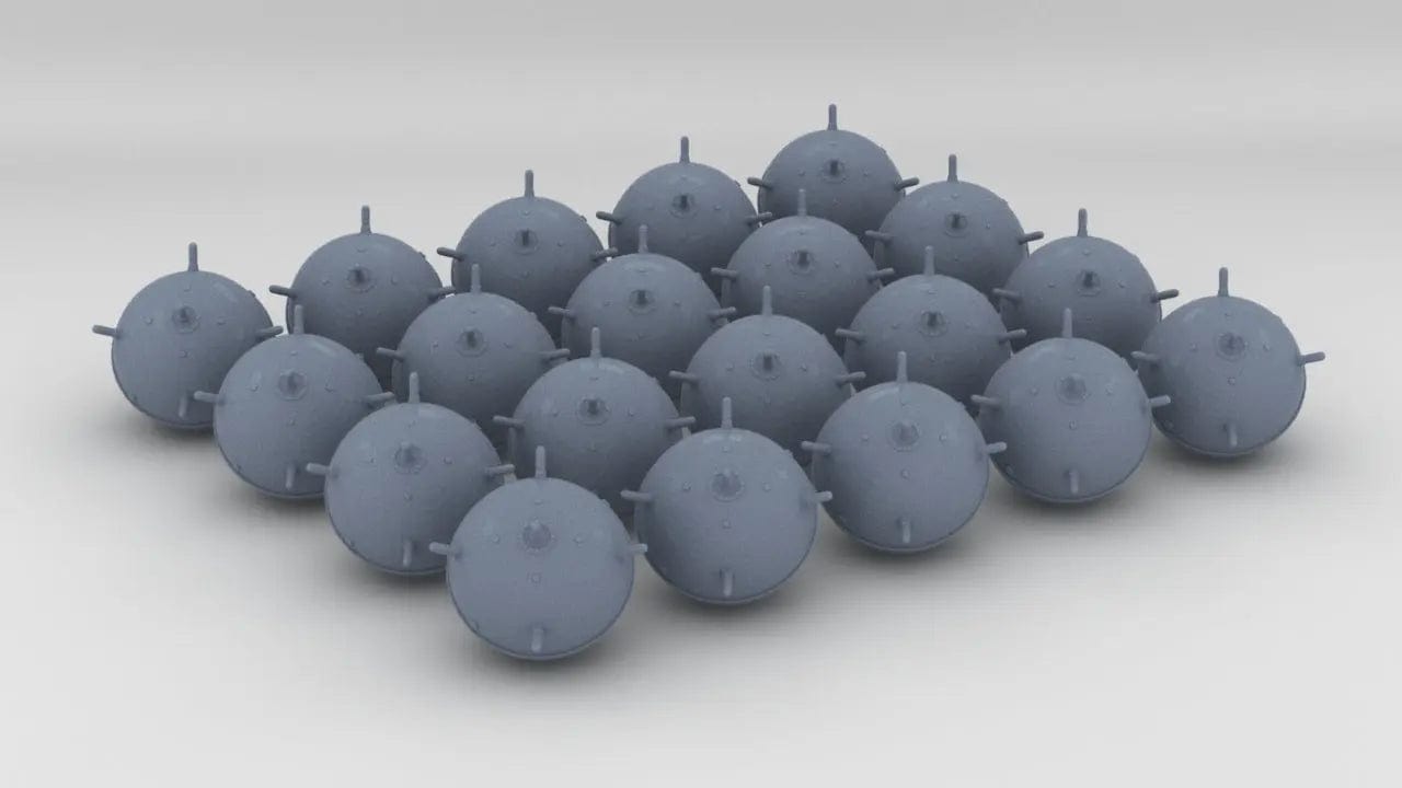 1/600 DKM Naval Mine Set (20pcs) - distefan 3d print
