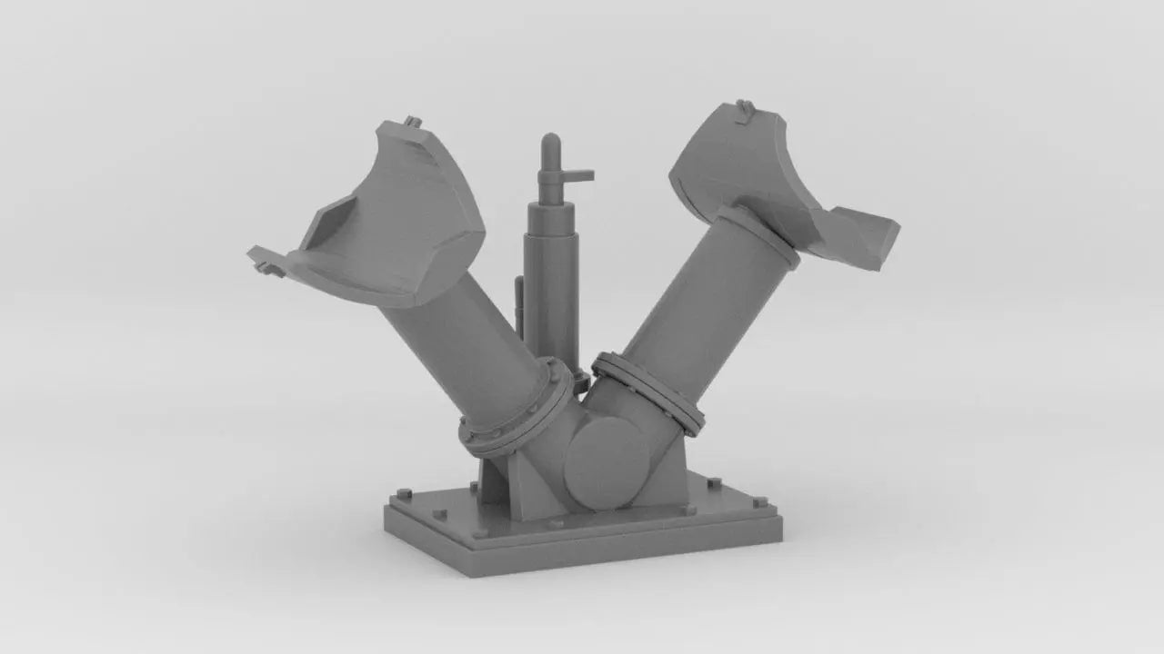 1/72 IJN "Y" Depth Charge Launchers - distefan 3d print